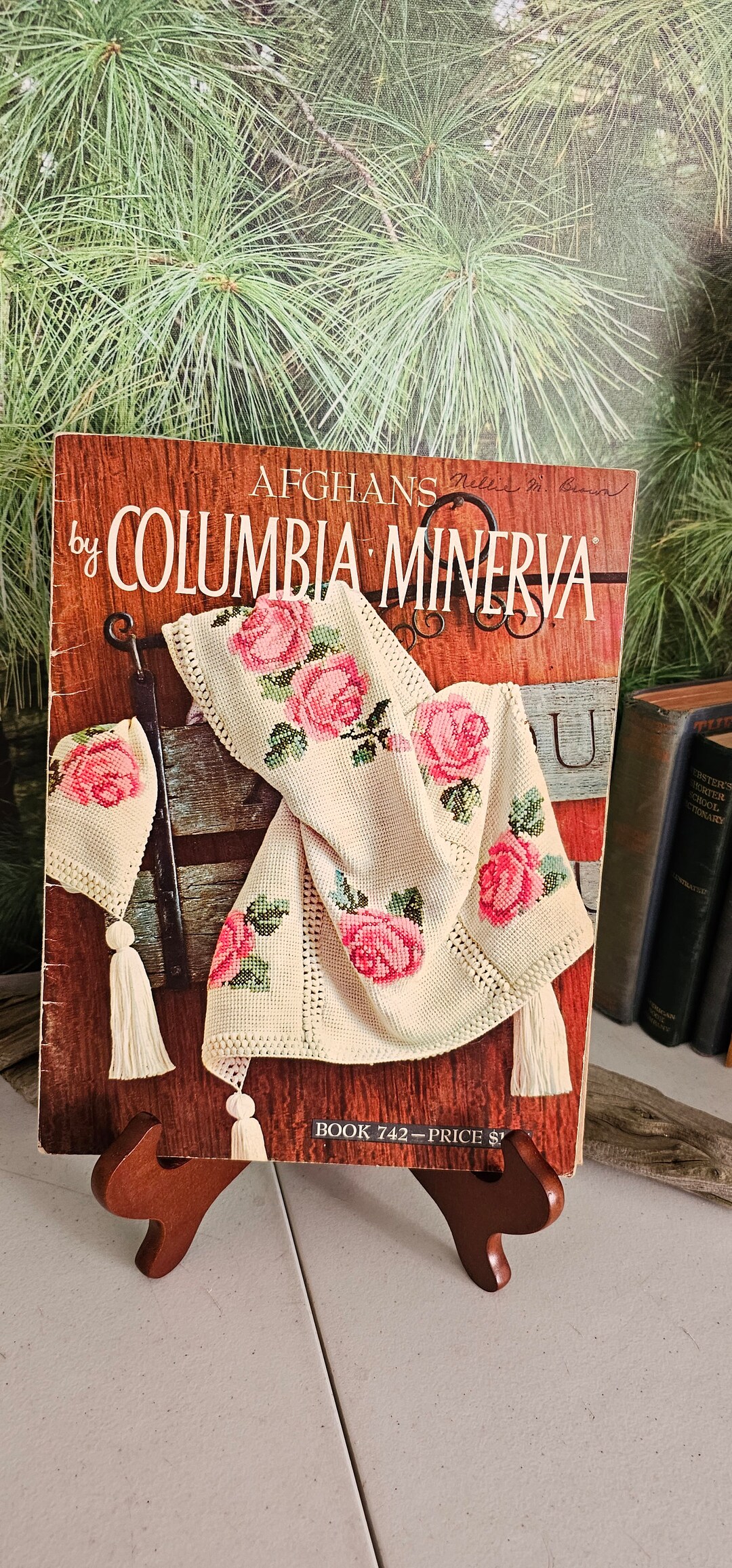 Afghans by Columbia - Minerva Book 742 Crochet & Knit Patterns 33 Pages ...