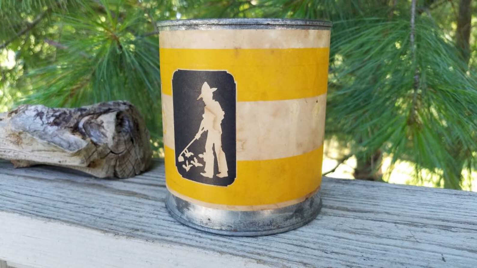 Antique Canning Tin My Own Brand Can with Paper | Etsy