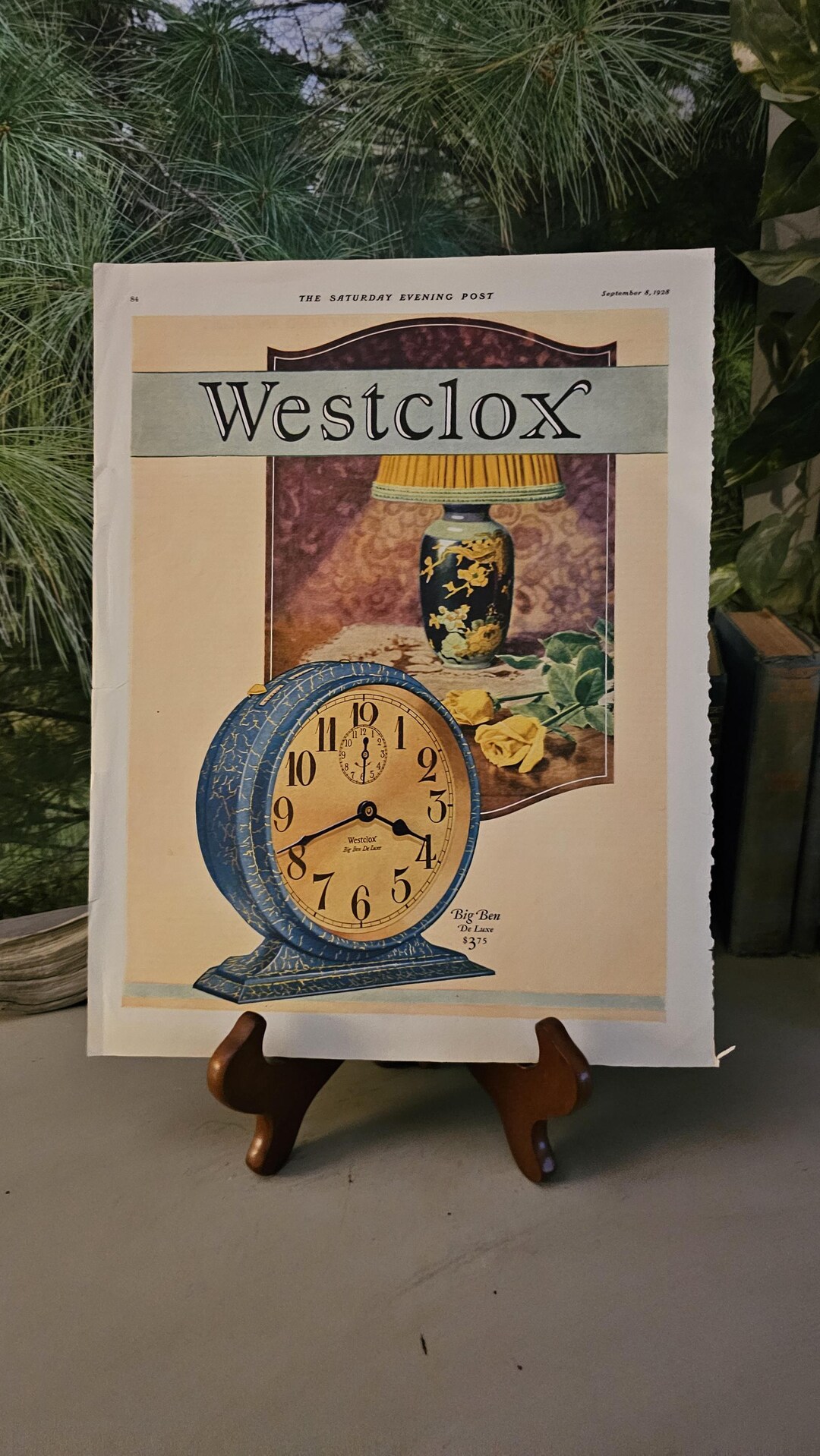 1928 WESTCLOX Original Print Ad From the Saturday Evening Post Magazine ...