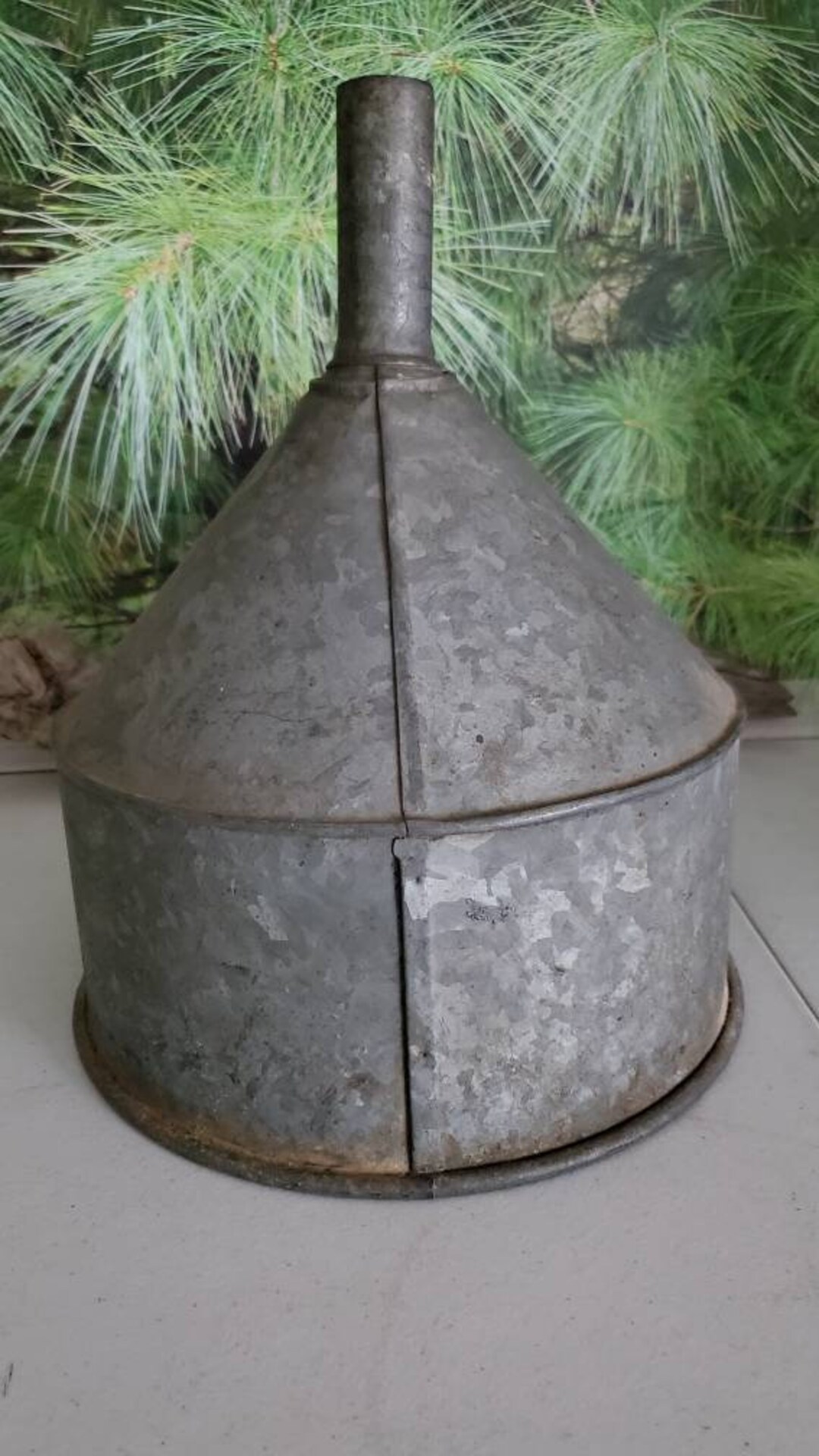 Vintage Galvanized Farm Funnel Farmhouse Decor Farm Tool #2738 - Etsy