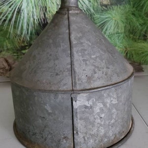 Vintage Galvanized Farm Funnel Farmhouse Decor Farm Tool #2738 - Etsy