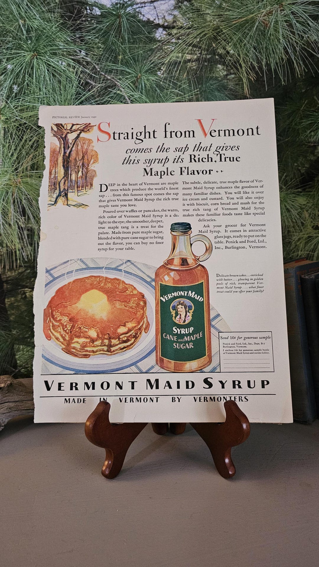 1930 Vermont Maid Syrup Magazine Ad Vintage Advertising Collectible ...