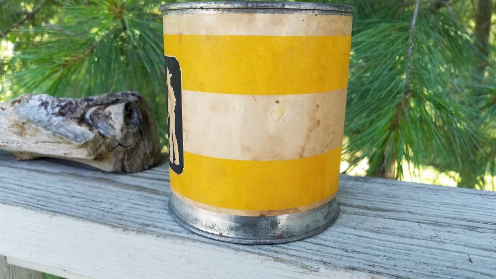 Antique Canning Tin My Own Brand Can with Paper | Etsy