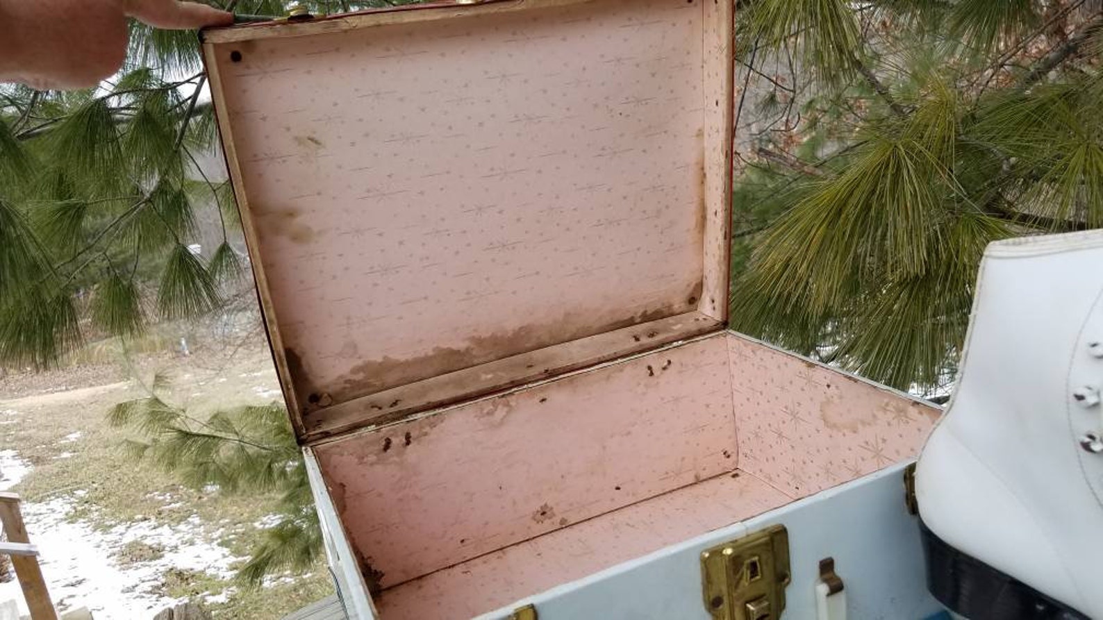 Red White & Blue Metal Skate Case With Skates Metal Suitcase - Etsy