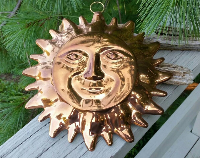 Copper Mold Sun Face With Tin Lining - Etsy
