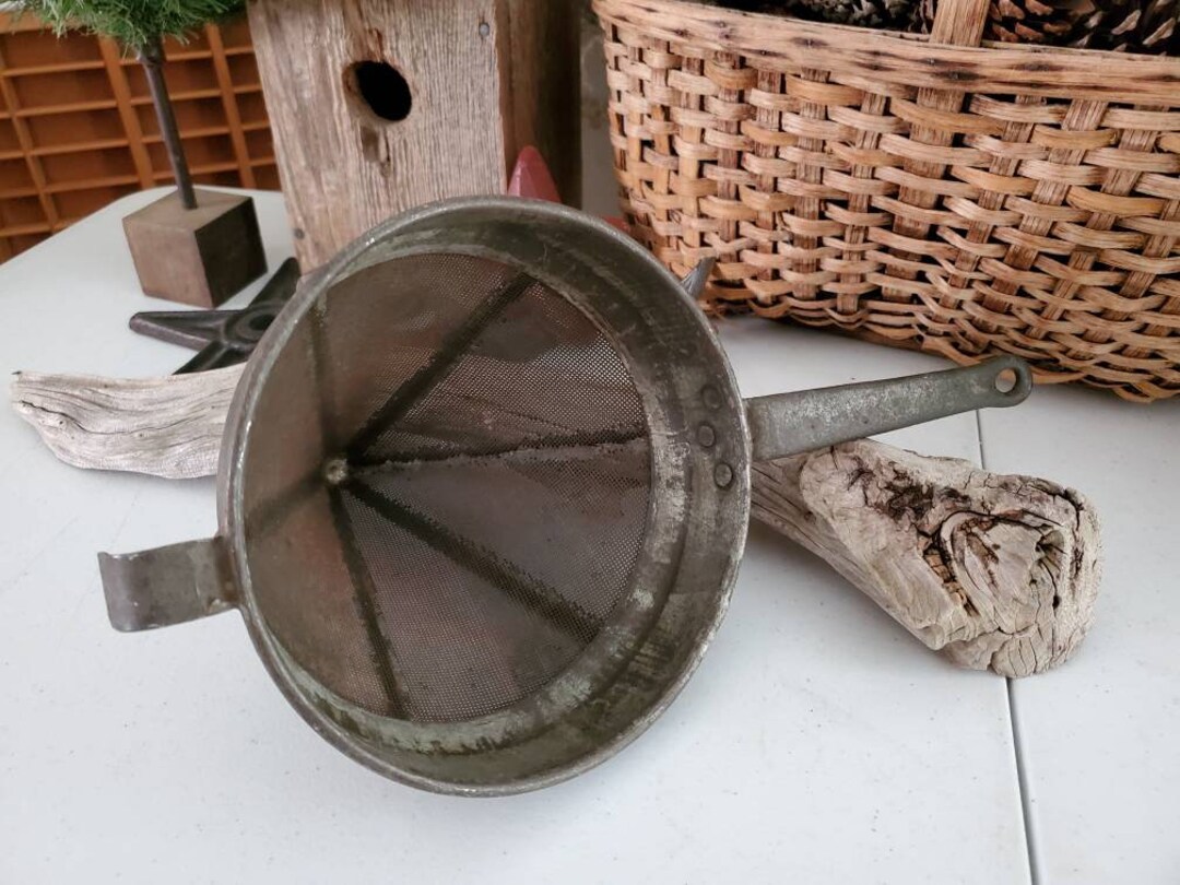 Antique Foley Mill Style Strainer With Handle & Pot Rest Handle ...
