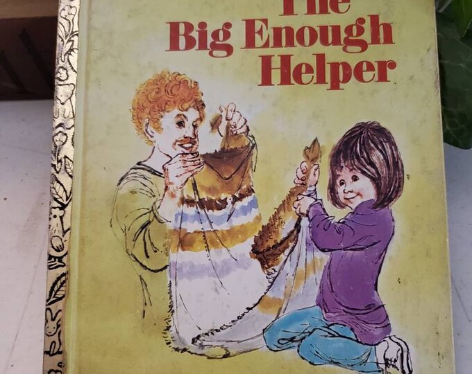 1979 the Big Enough Helper A Little Golden Book 208 Vin5tage Children's ...