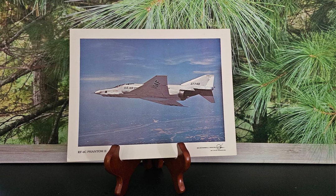 RF-4C Phantom II Fighter Jet Print Card U.S. Air Force Mcdonnell ...