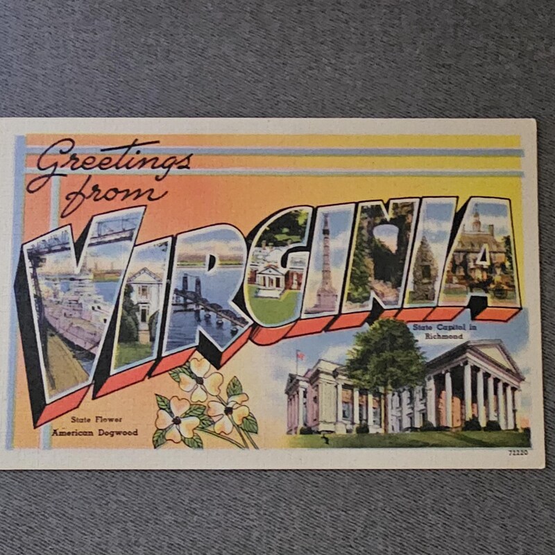 Virginia Postcards - Etsy