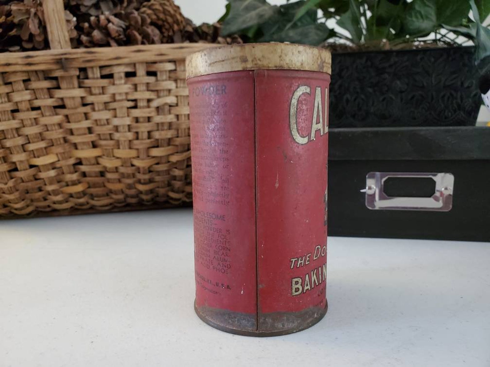 1930's Calumet Double Acting Baking Powder Can Lithograph | Etsy