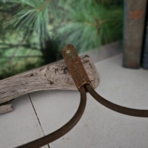 14 Tine Cast Iron Rake Head Metal Collar Rough Rusty Farmhouse Tool ...