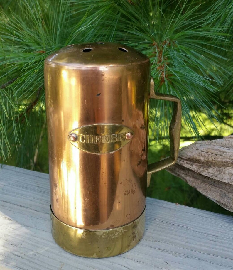 Old Dutch International ODI Copper & Brass Cheese Shaker / - Etsy