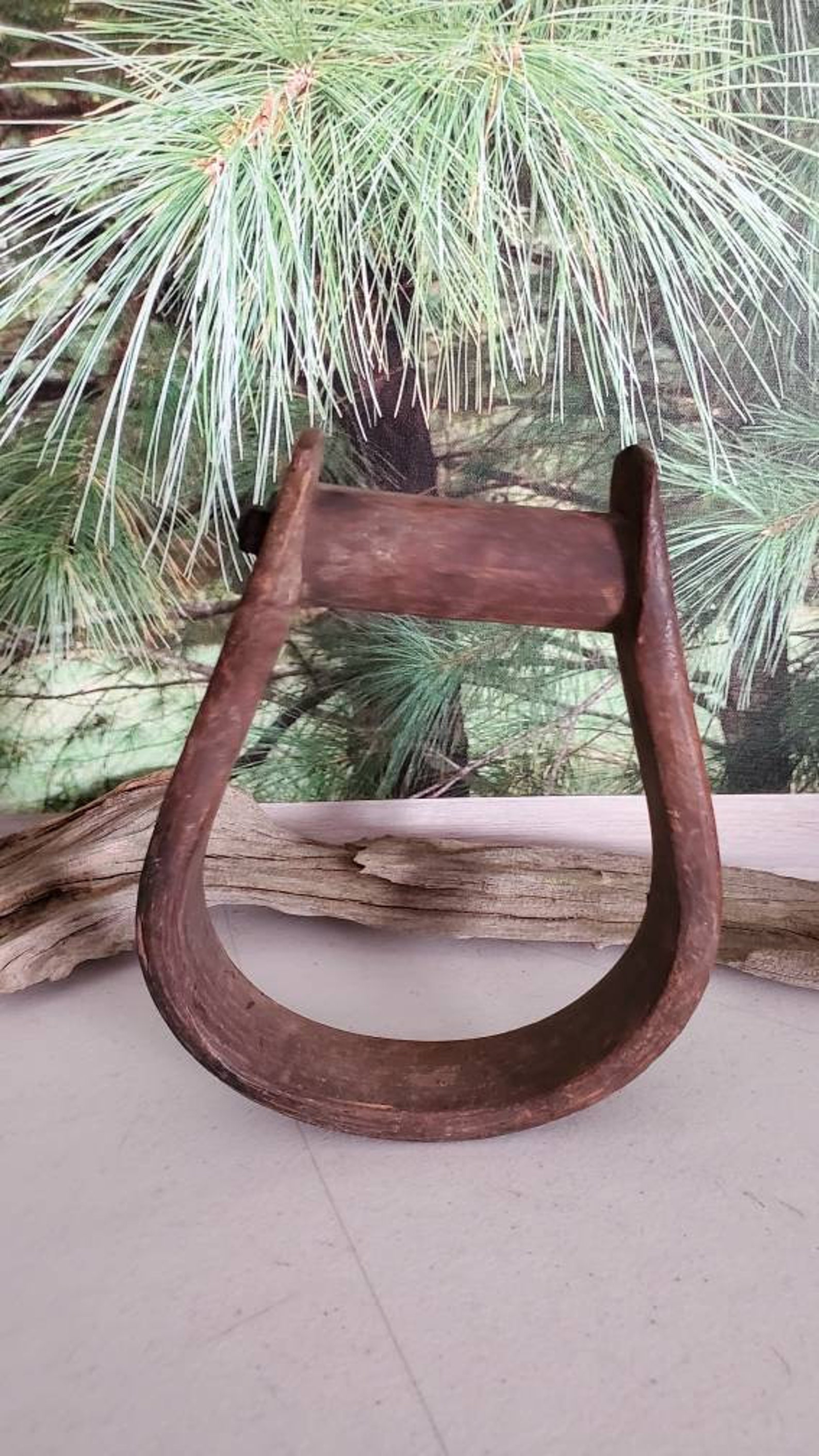 Narrow Old Bentwood Single Stirrup / Primitive Wood Stirrup / - Etsy