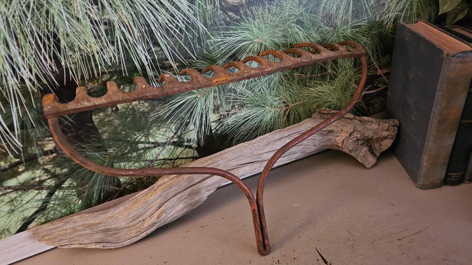 Rustic Cast Iron Rake Head: Distressed Farmhouse Garden Tool - Etsy