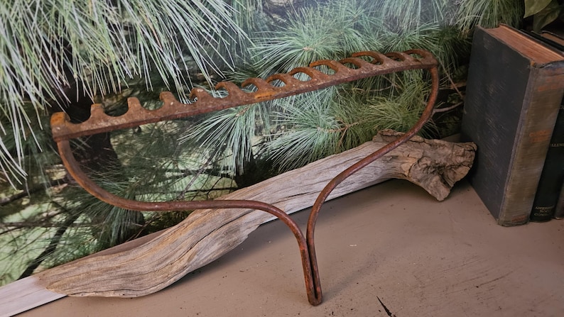 Rustic Cast Iron Rake Head: Distressed Farmhouse Garden Tool - Etsy