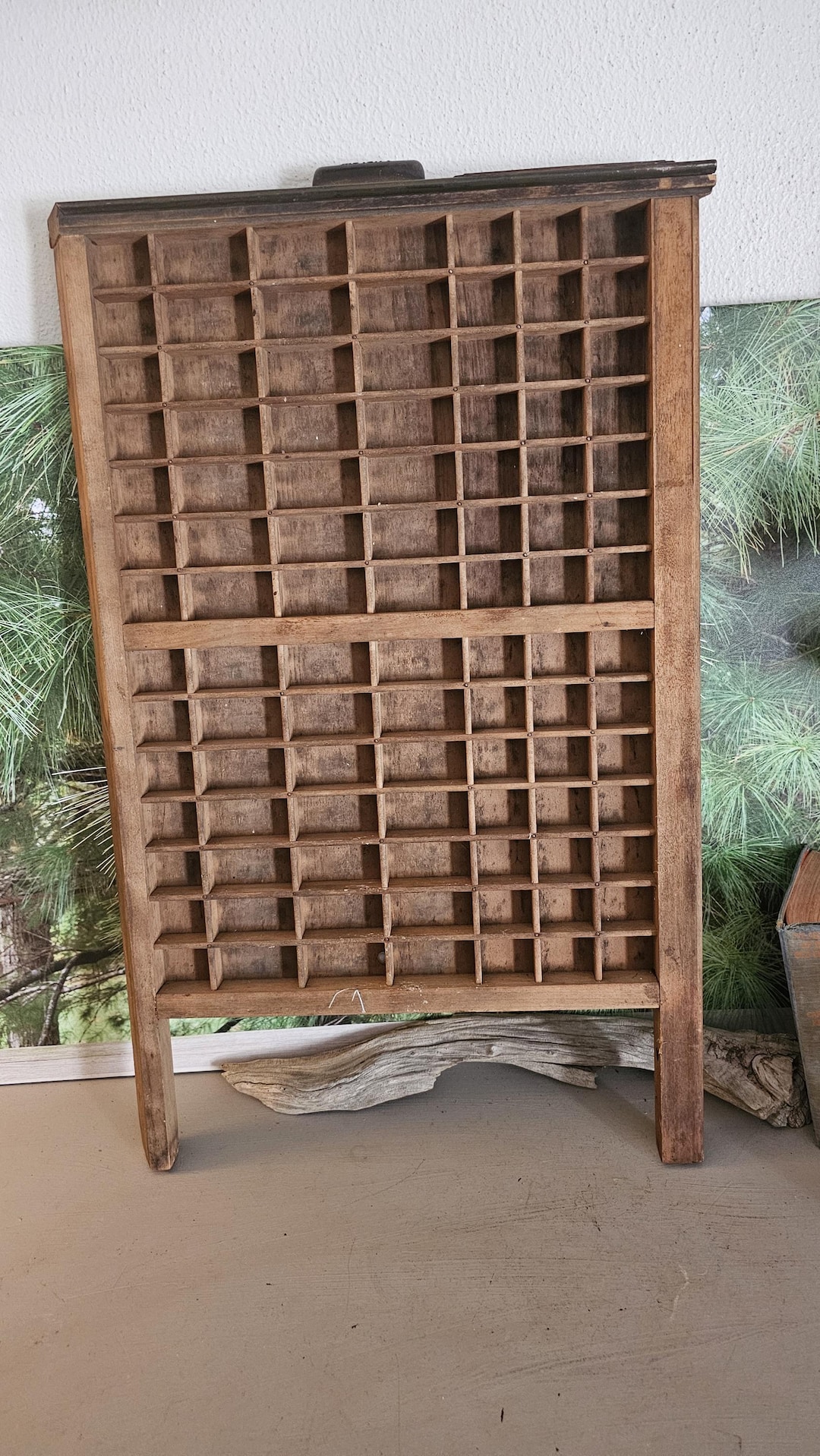 Vintage Letterpress Print Tray: Ludlow Printer's Drawer, Ornate Metal ...