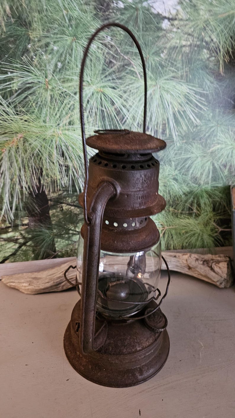 Vintage Feuerhand Kerosene Lantern: Nr. 260, Made in Germany, Clear ...