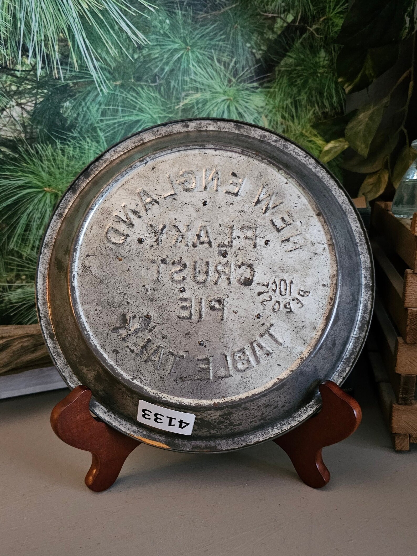 Distressed Hand Perforated New England Flaky Crust Table Talk Pie Pan ...