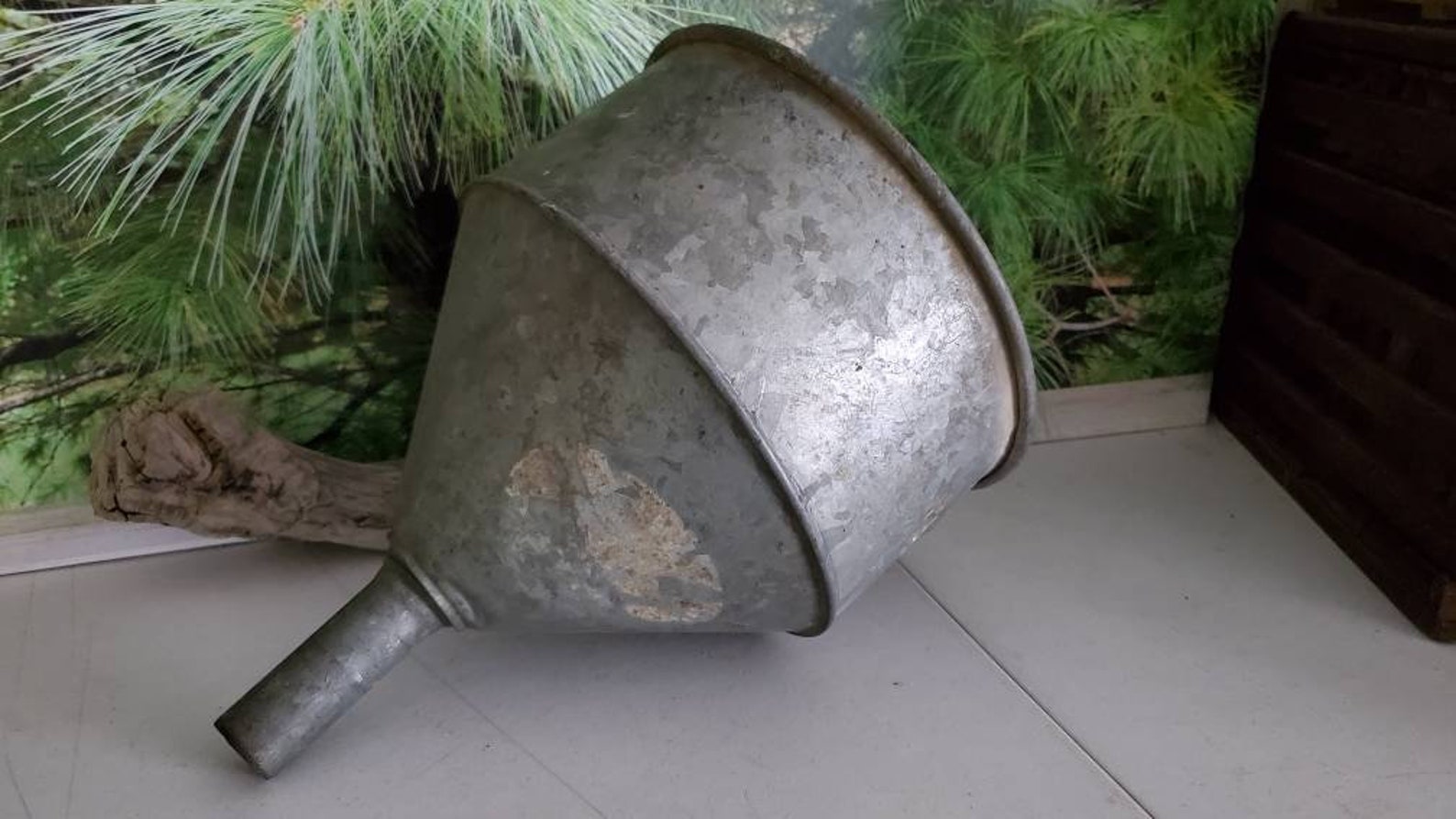 Vintage Galvanized Farm Funnel Farmhouse Decor Farm Tool 2738 - Etsy