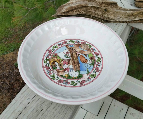 Country Kids Collector's Recipe Plate Spring Brunch Ham & | Etsy