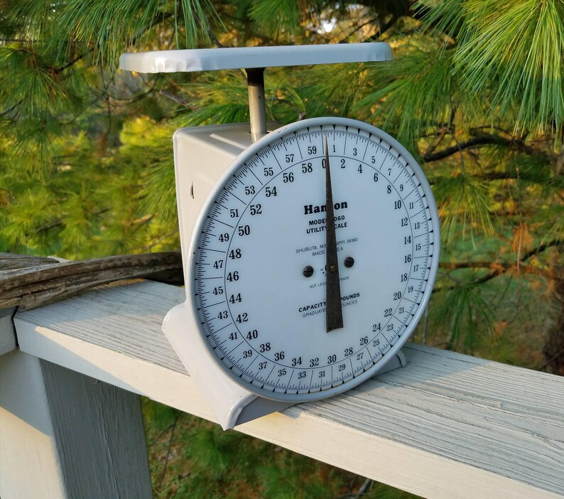 Industrial Hanson 60 LB Scale Model 2060 Gray Metal - Etsy