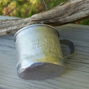 Aluminum Child's Nursery Rhyme Cup Vintage Collectible | Etsy