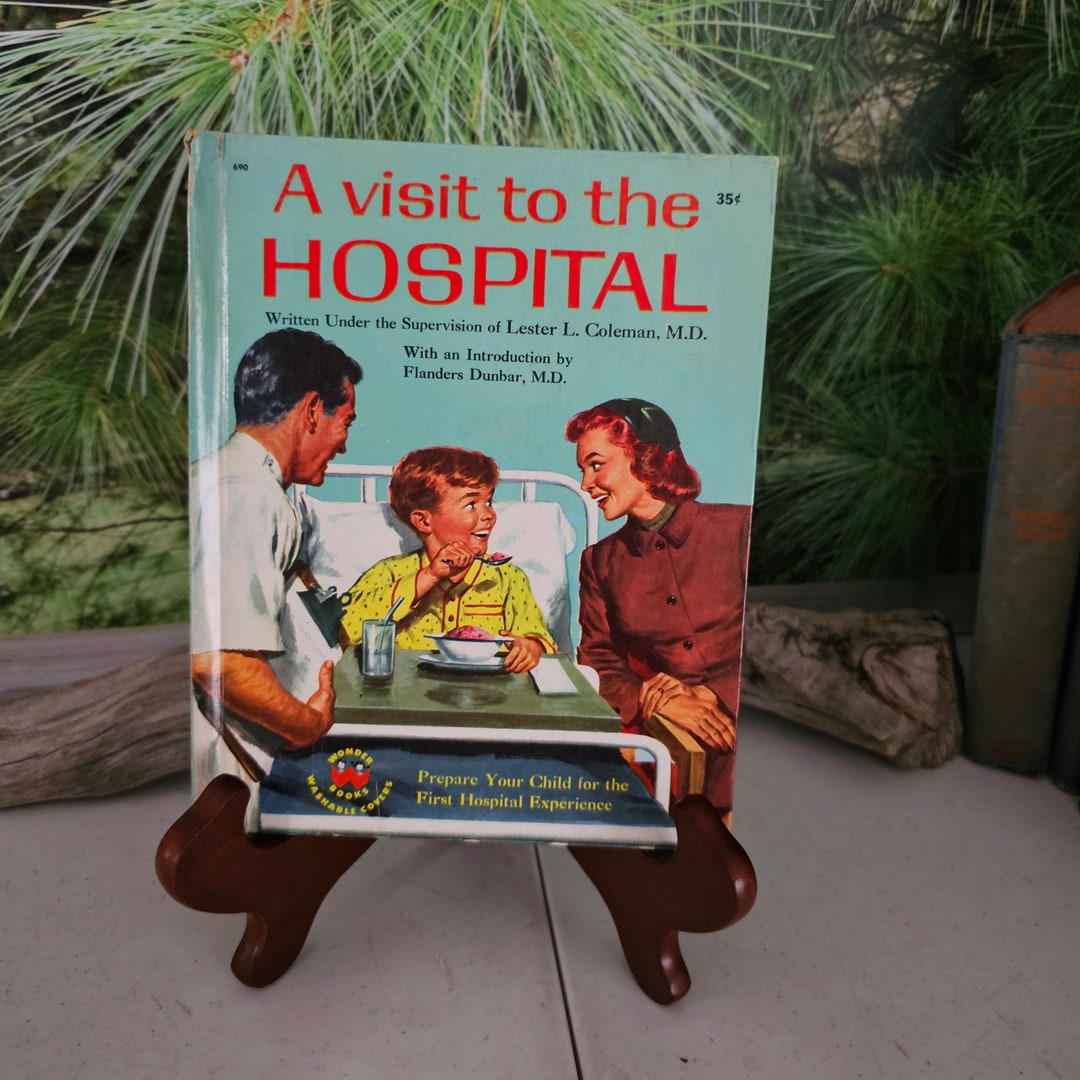 1958 "a Visit to the Hospital" Collectible Children's Book Wonder Books ...