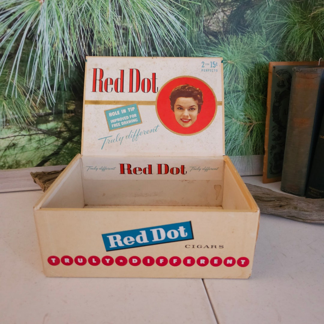 Vintage Red Dot Cigar Box Perfecto Manufactured by Federal Cigar ...