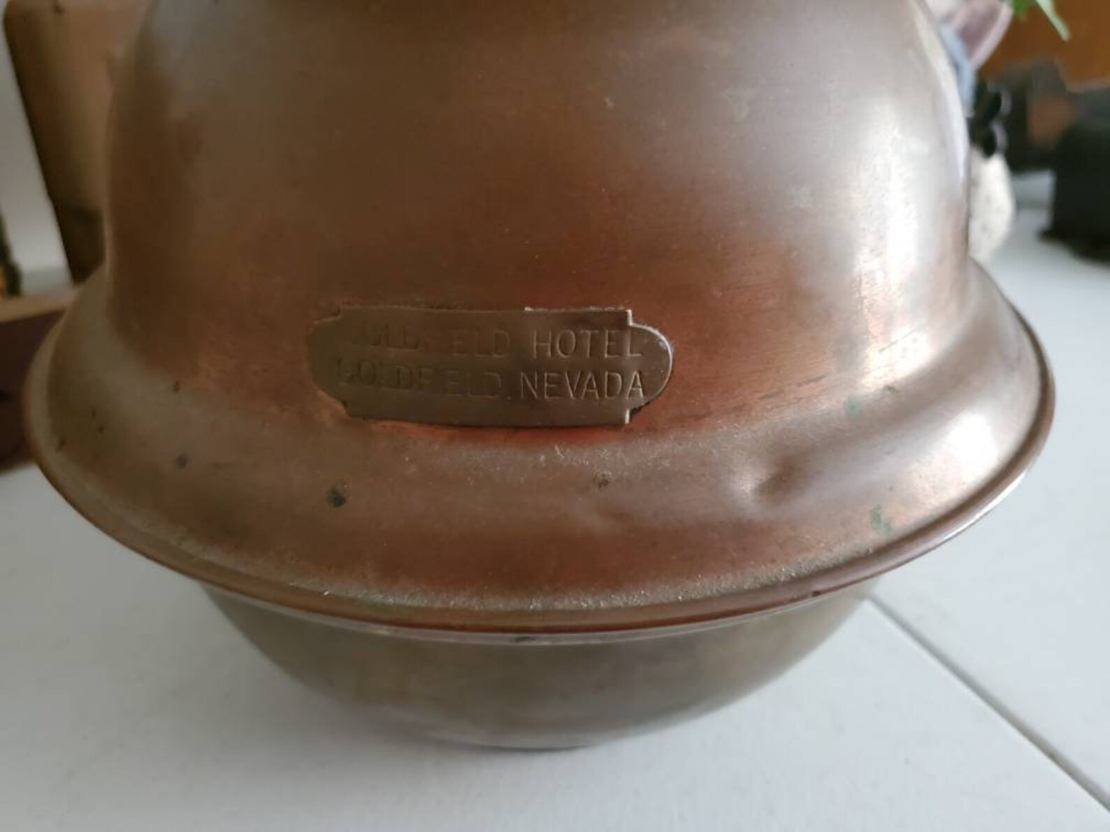 Brass & Copper Spittoon GOLDFIELD HOTEL Nevada / Vintage | Etsy