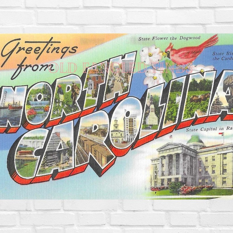 Big Letter Postcards - Etsy