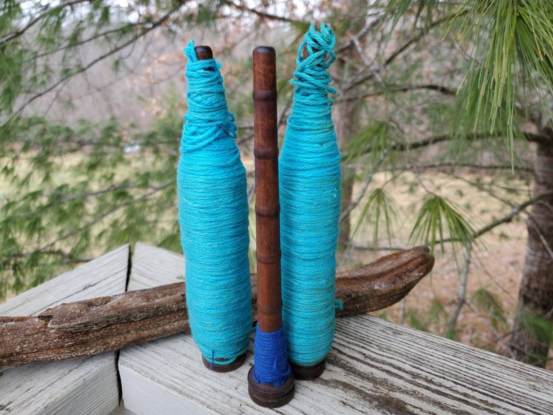 Set of 3 Antique Primitive Wood Thread Spools / Rustic Wood | Etsy