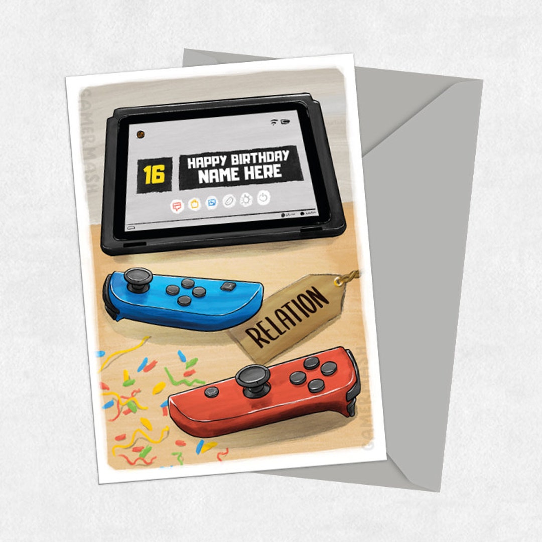 PERSONALISED BIRTHDAY CARD Let's Switch Personalized - Etsy