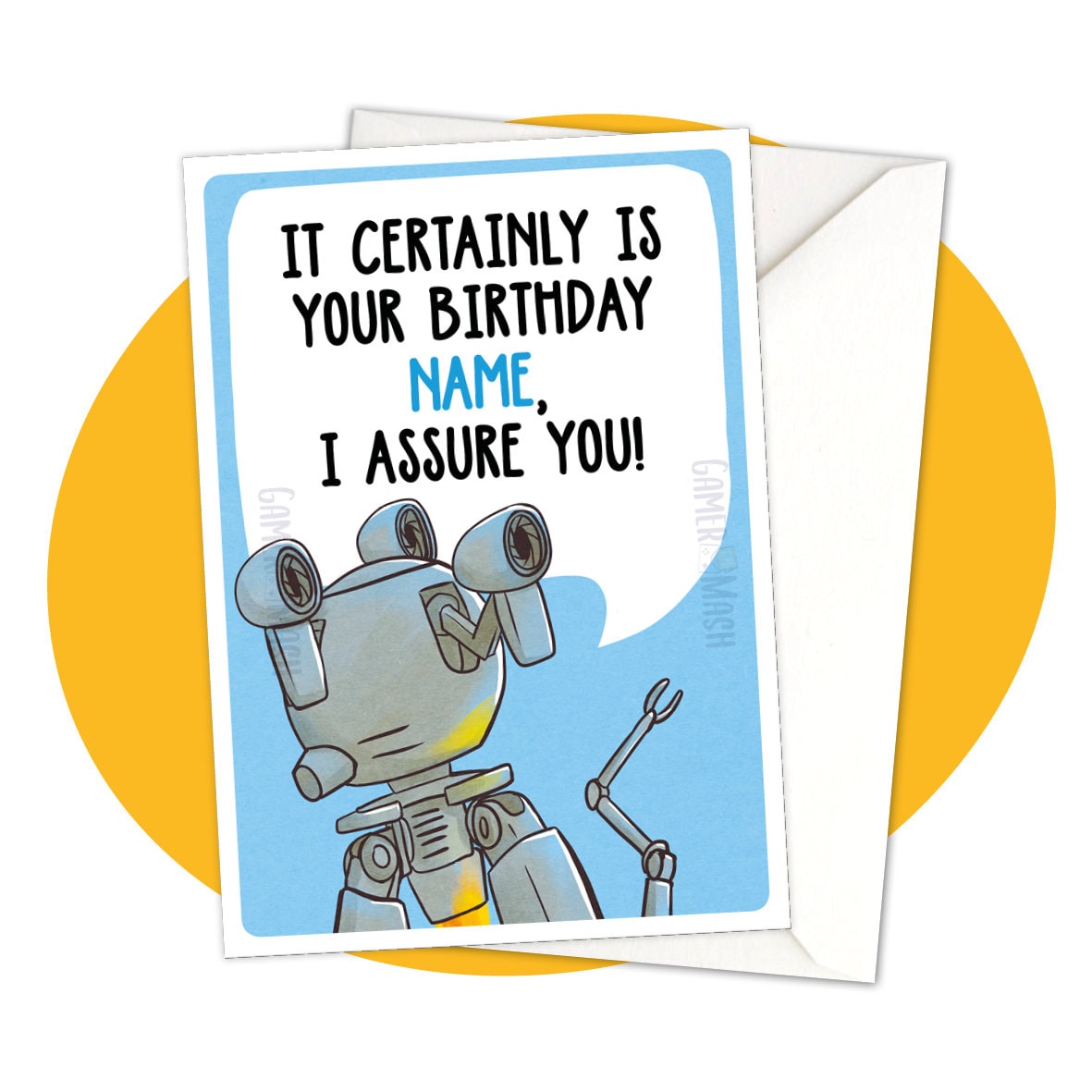 Codsworth Wishes PERSONALISED BIRTHDAY CARD Fallout 4 | Etsy UK