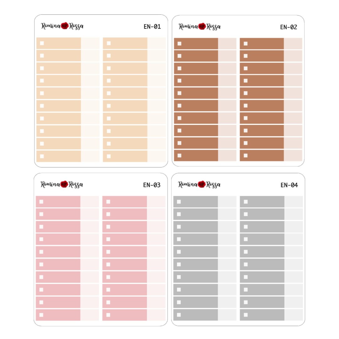 Neutral Budget Expense Stickers | Custom Color - Etsy