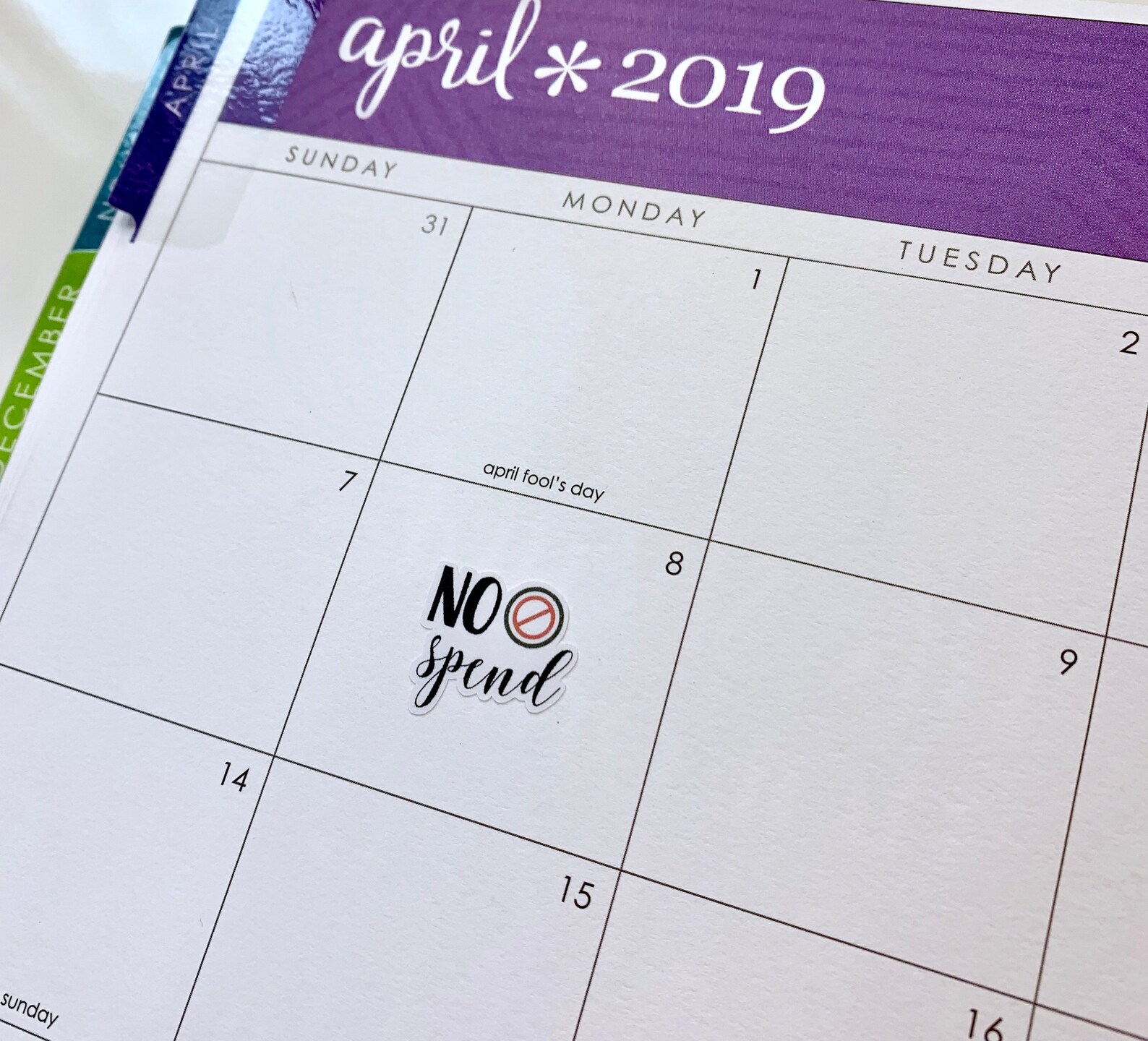 No Spend Stickers Decorative Planner Stickers - Etsy