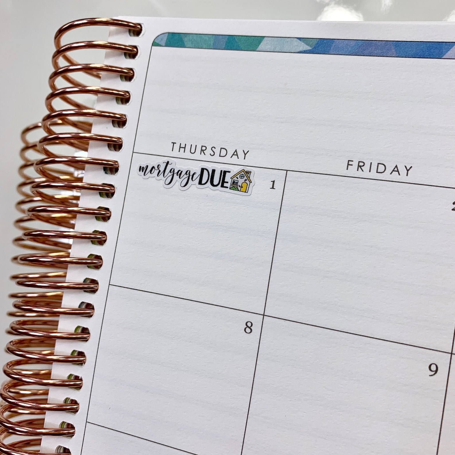 Mortgage Due Stickers - Decorative Planner Stickers - Etsy