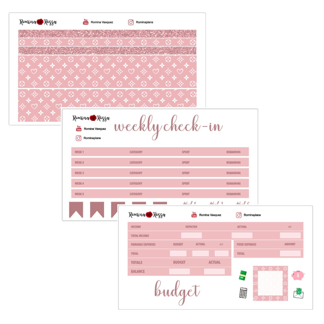 Deluxe Budget Kit | 7x9, 8.5x11 & Petite Monthly Planner - Etsy