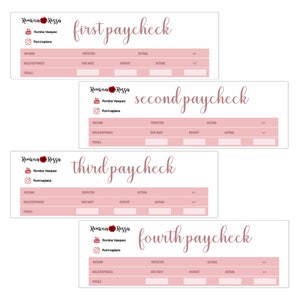 Paycheck to Paycheck Budget Stickers - Etsy
