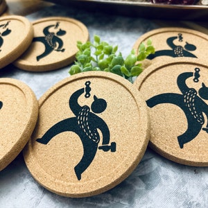 Custom Engraved Cork Coasters - Etsy