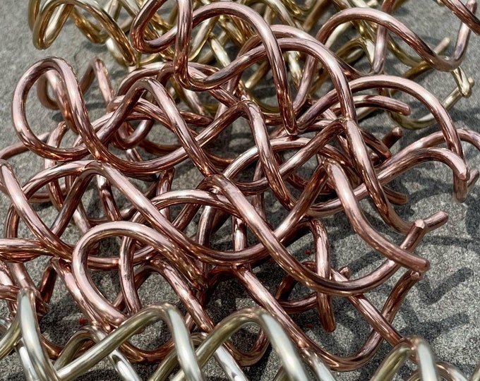 Copper Hair Screw for a Bun or French Twist Hair Stick Coil Hair Tie ...