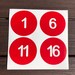 Vinyl Classroom Line up Number Decals With Varying - Etsy