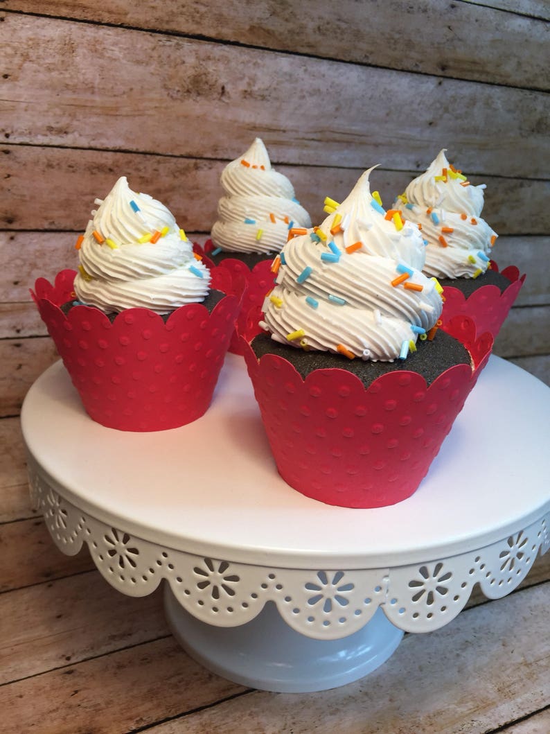 Primary Color Cupcake Wrappers, Red, Blue, Yellow, Green Cupcake ...