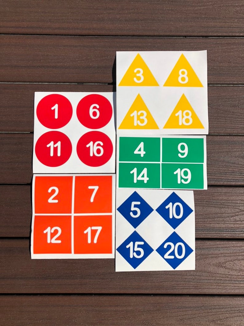Vinyl Classroom Line up Number Decals With Varying | Etsy