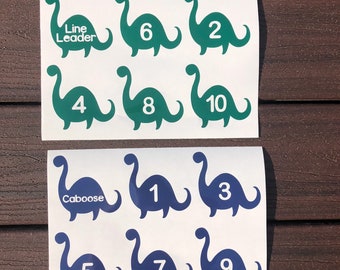 Vinyl Classroom Line up Number Decals With Varying | Etsy