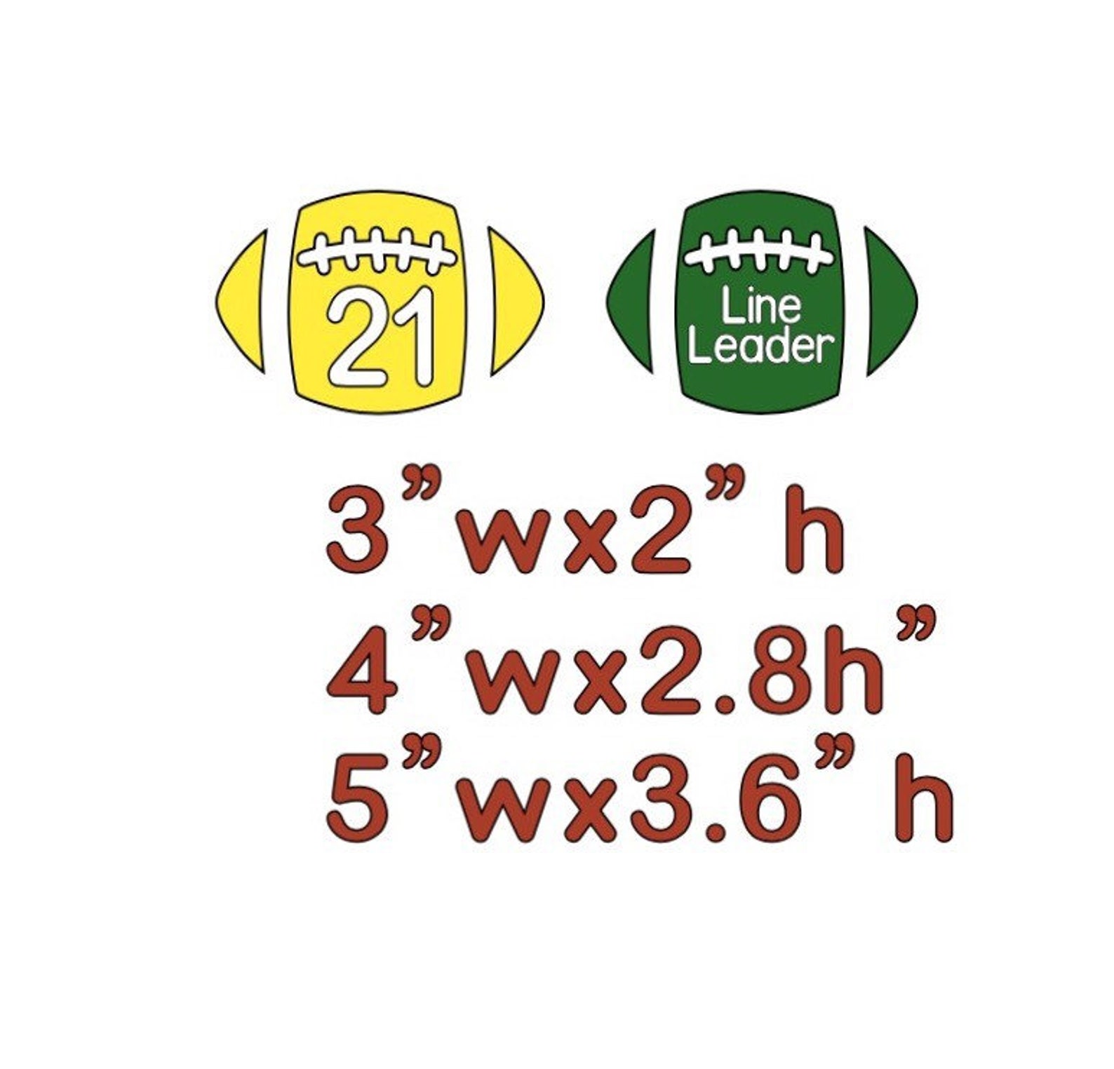 Vinyl Classroom 'football' Line up Number - Etsy