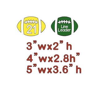 Vinyl Classroom 'football' Line up Number Decals-various Sets Available ...