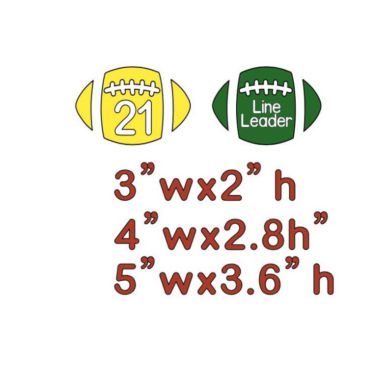 Vinyl Classroom 'football' Line up Number Decals-various Sets Available ...