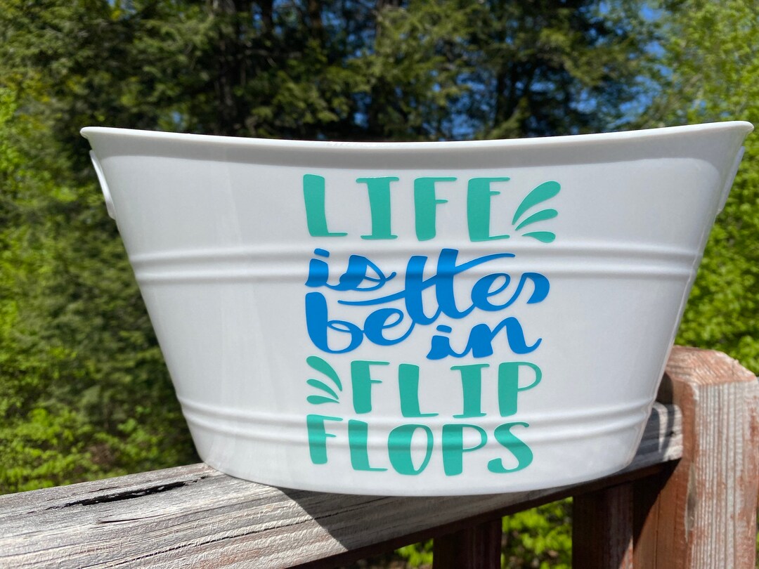 Personalized Flip Flop Baskets, Summer Basket, Flip Flop, Beach ...