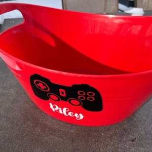 Personalized Valentine Video Game Controller Plastic Baskets, Easter ...