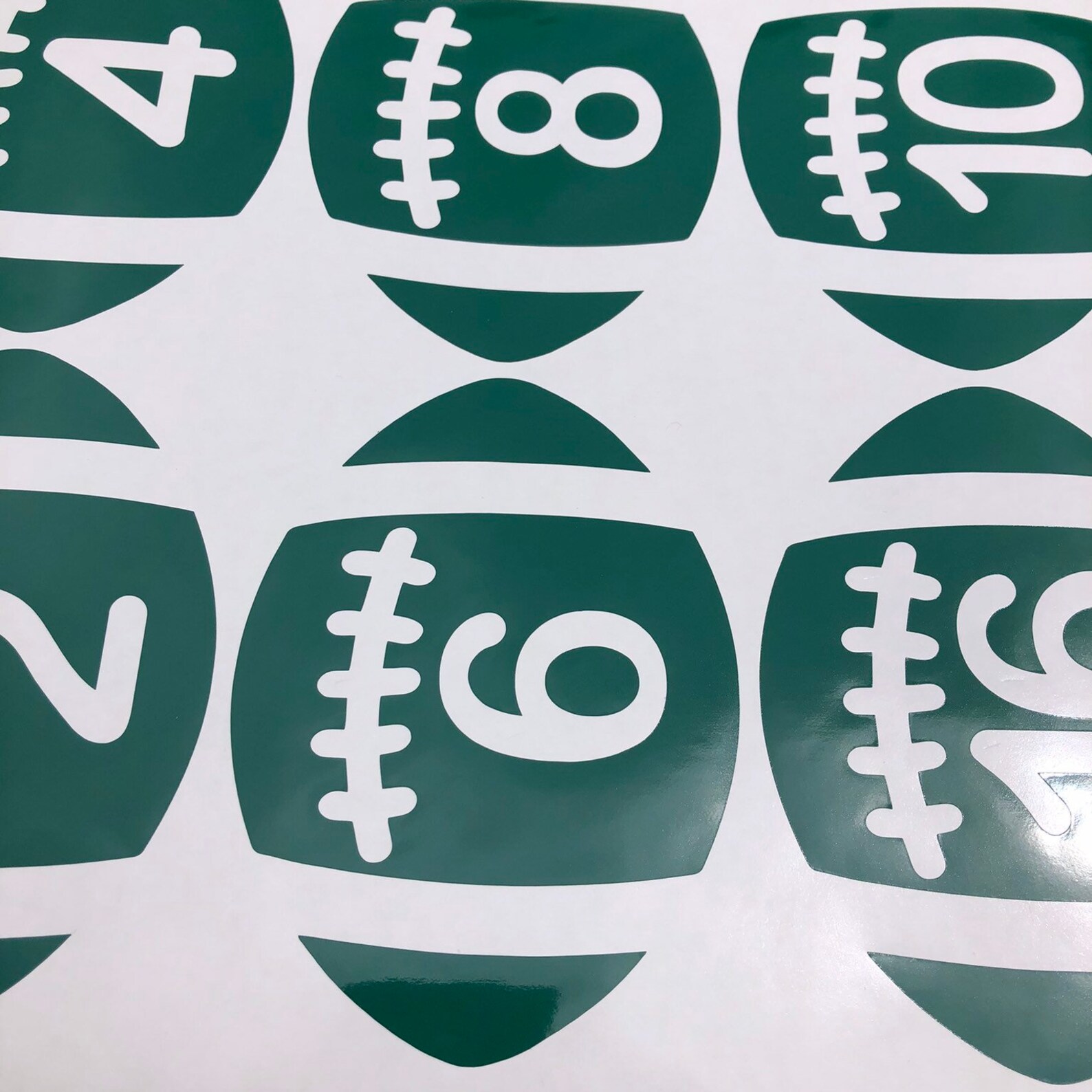 Vinyl Classroom 'football' Line up Number - Etsy